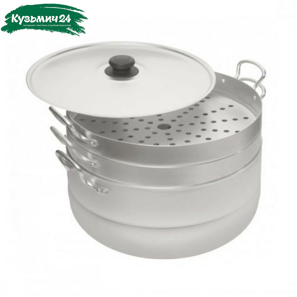 Мантоварка алюминиевая с 2-мя сетками 13 л Калитва