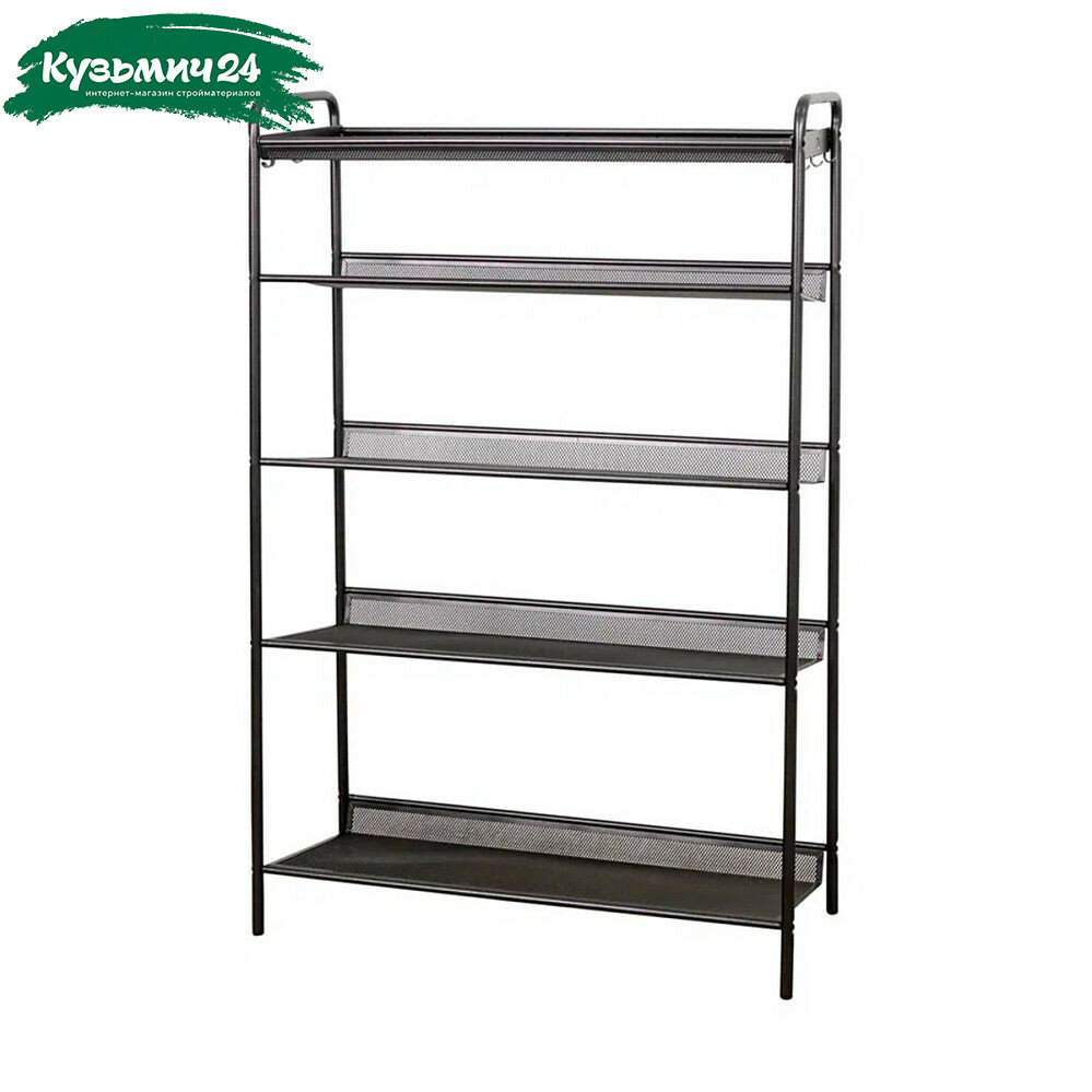 Подставка для обуви Женева 25, 5 полок, 270 х 650 х 1060 мм, графит