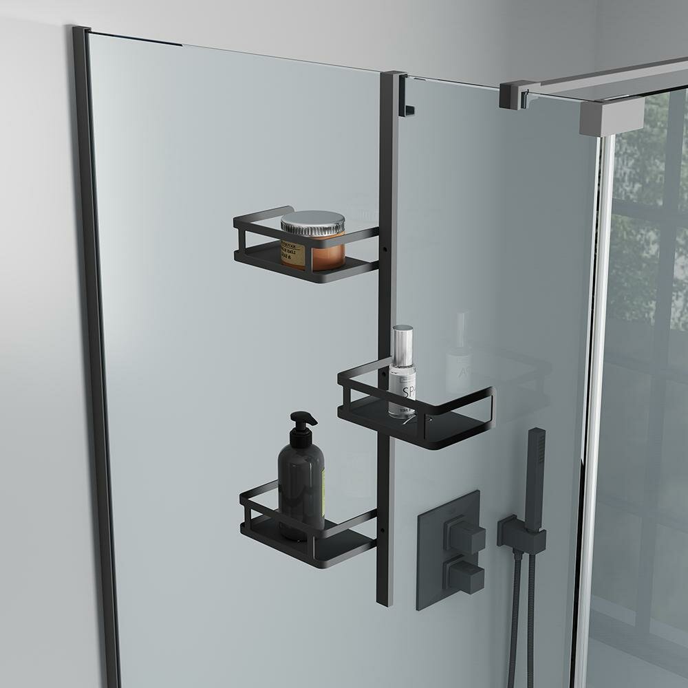 Стеклянная полка Veconi Moderno MD-B-C9 цвет Черный матовый