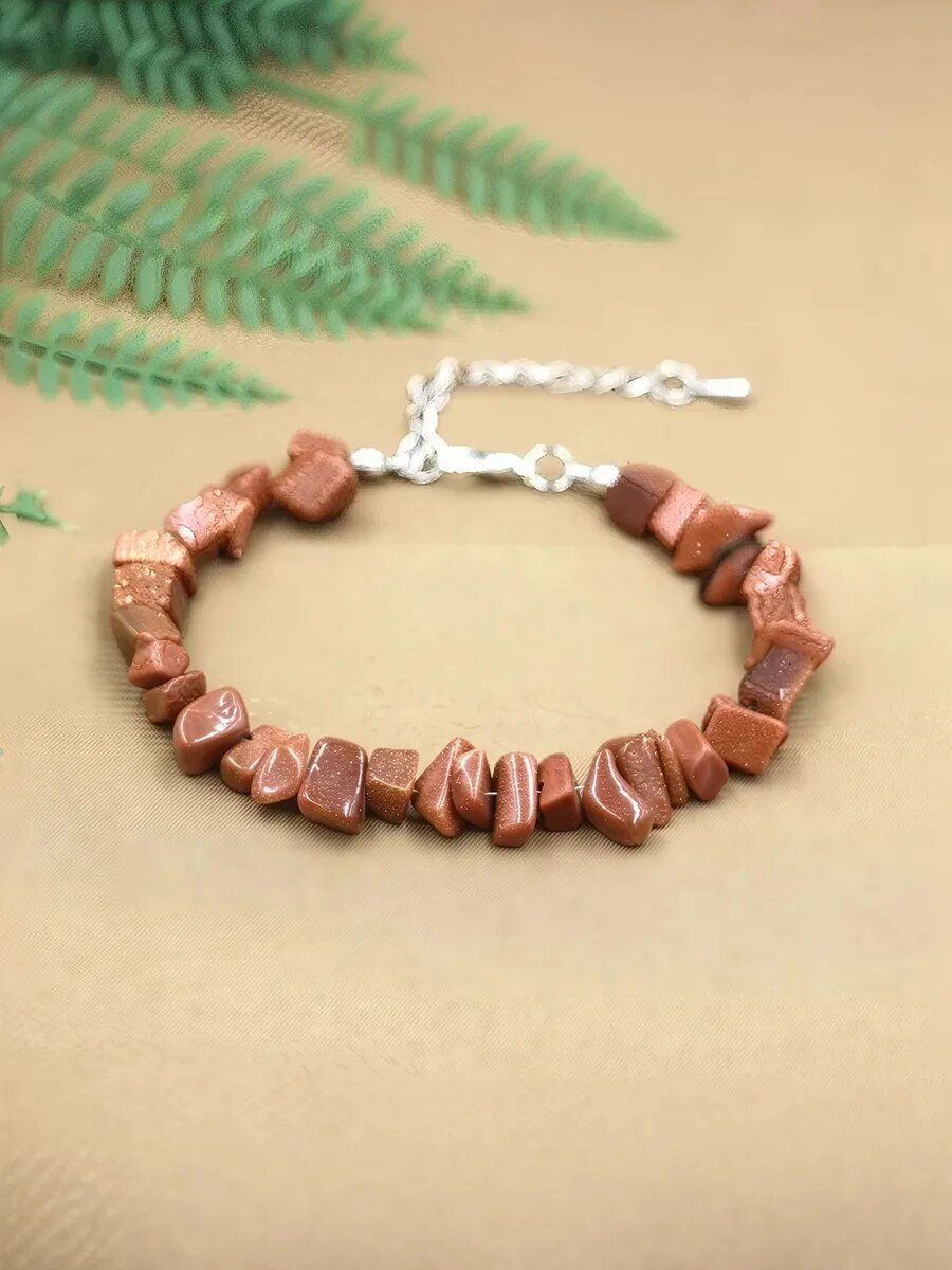 Плетеный браслет, авантюрин