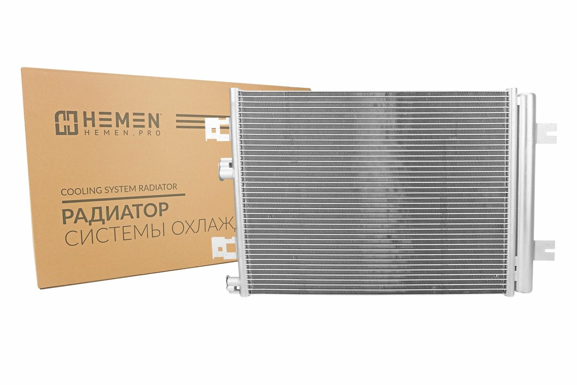 Радиатор кондиционера Renault Logan 04-, Duster 11-, Sandero 08-, Largus 12- 1.4i-2.0i (HOCR044)