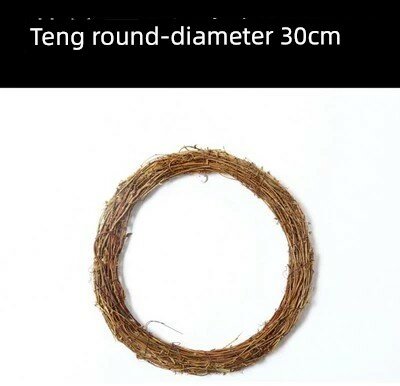 Натуральный рождественский венок из виноградной лозы, рождественская гирлянда, вечное украшение для свадьбы,