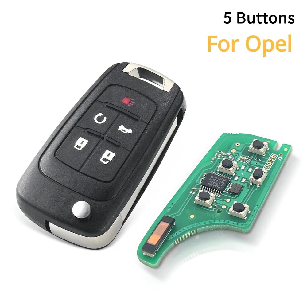 KEYYOU дистанционный ключ от машины 315 МГц/433 МГц ID46 для Chevrolet для Opel Vauxhall Astra J Corsa E Insignia Zafira C 2009-2015 5BTN For Opel, 315MHZ