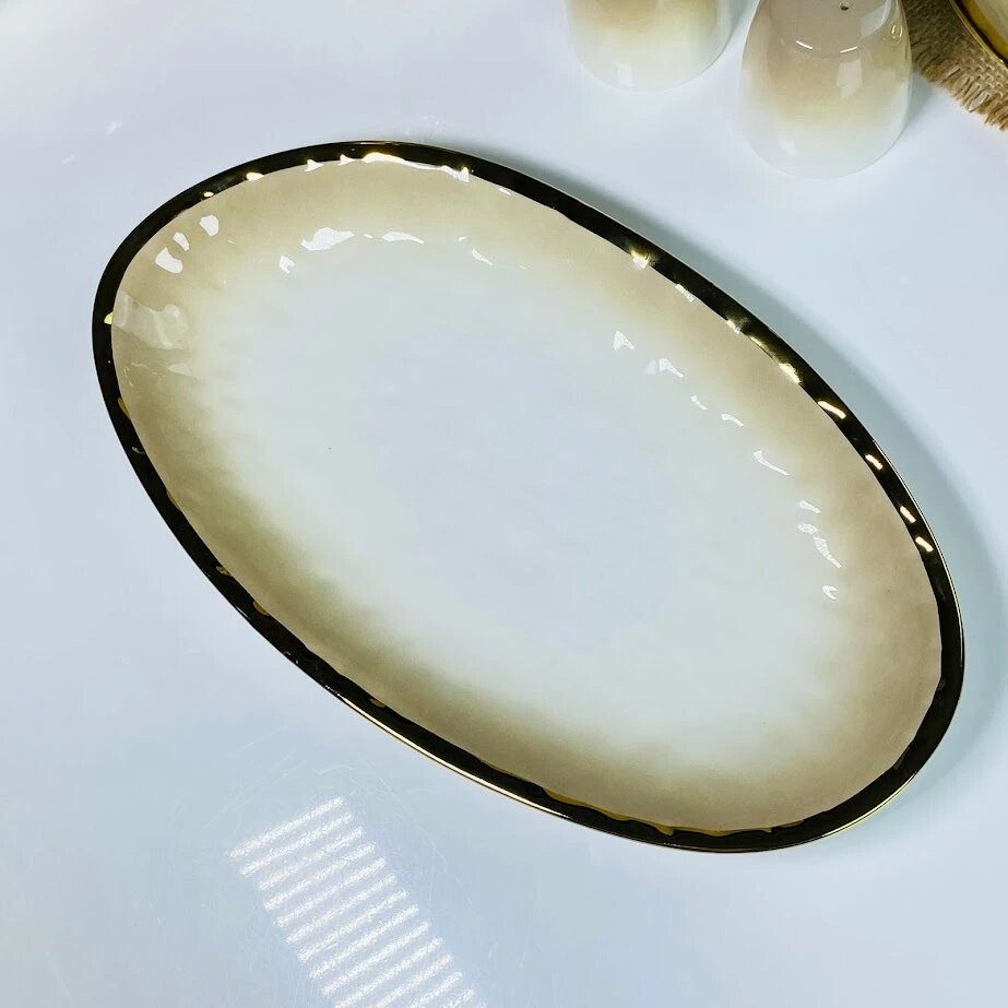 Овальное блюдо 35,5х20х4см TORONTO CREAM Фарфор 122-129 118-122-129