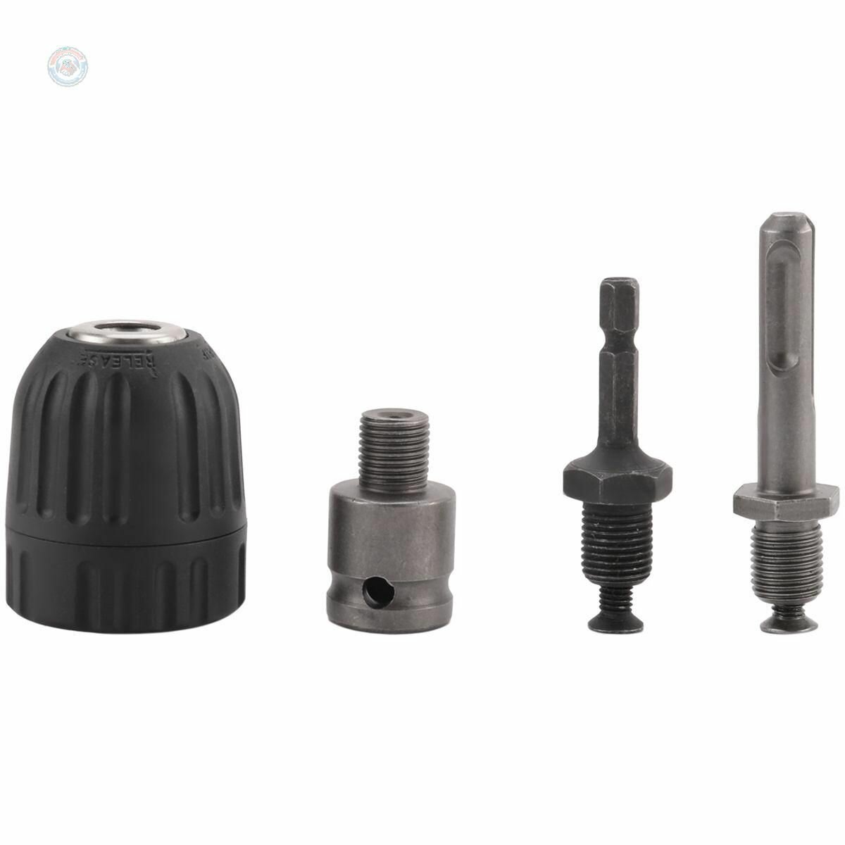 Быстрозажимной прецизионный патрон SDS-Plus 0,8-10 мм с адаптером для гайковерта и резьбой 3/8-24UNF универсальный набор для сверления и шлифования