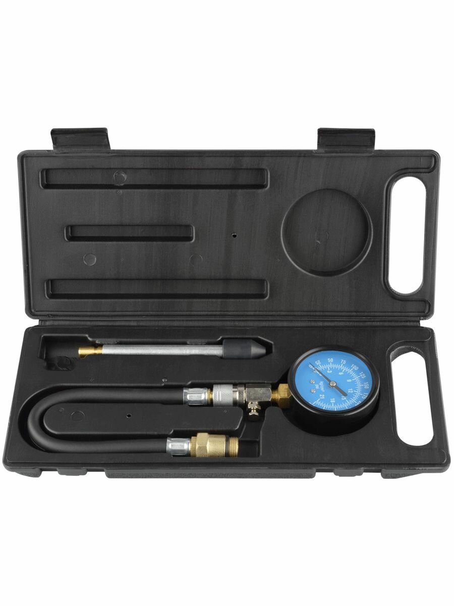 Компрессометр универсальный для бензиновых двигателей, 4 предмета, АвтоDело (40063)