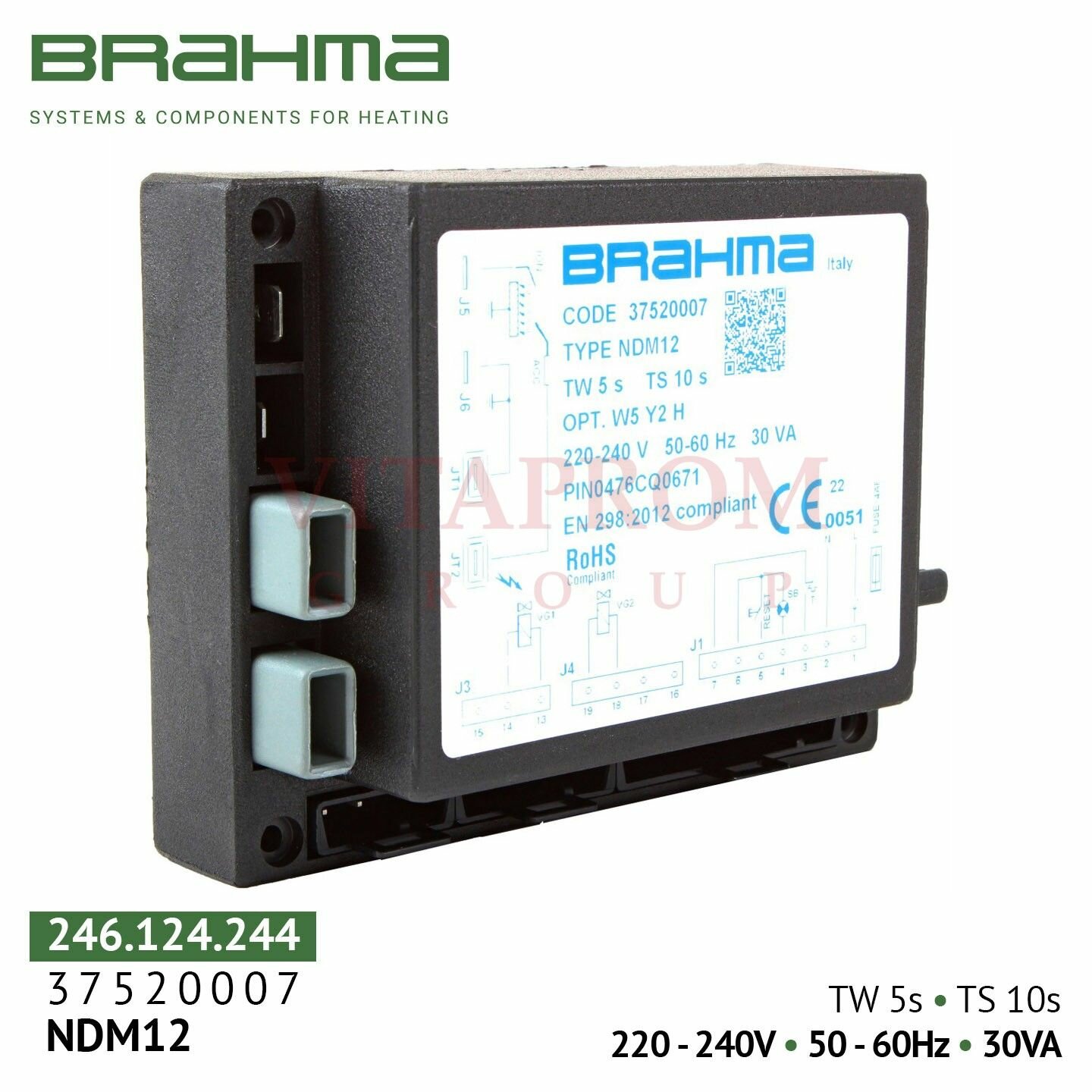 Блок управления горением Brahma NDM12, 37520007