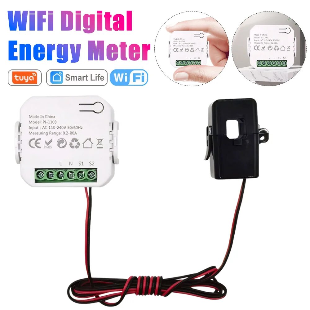 Wi-Fi счетчик энергии Smart Life