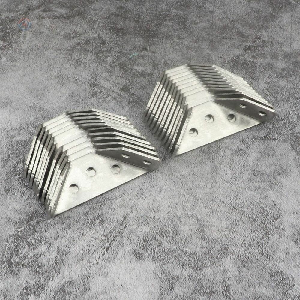 Многофункциональный угловой кронштейн из нержавеющей стали, черный, усиленный крепеж для мебели, полок, столов и шкафов, антикоррозийное покрытие, скрытый монтаж