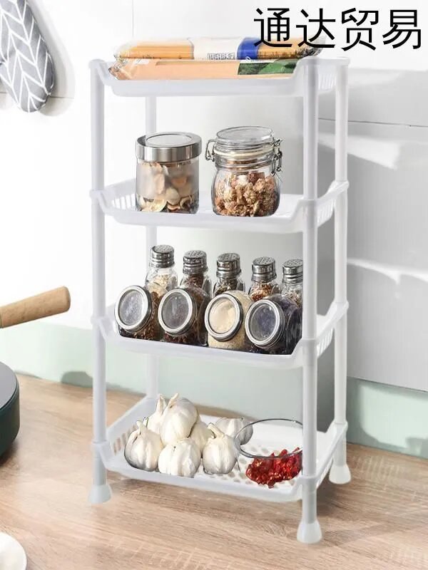 Этажерка, 4 секц, Пластик, 34х17.5х47.5 см