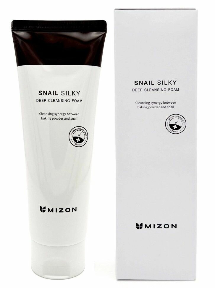 MIZON Пенка для умывания лица с муцином улитки SNAIL SILKY DEEP CLEANSING FOAM 150мл