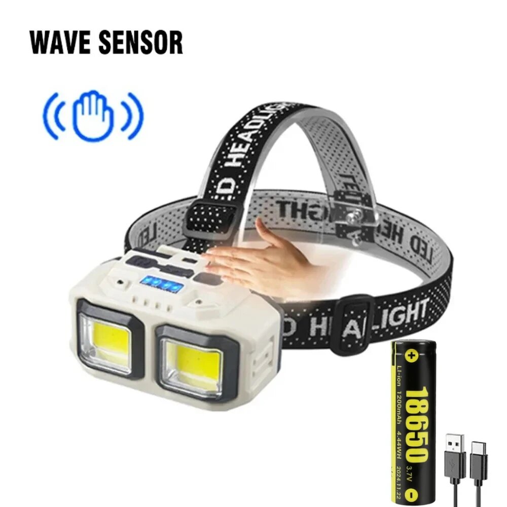 XIWANGFIRE Индукционный Налобный Фонарь COB 400-500 Люмен Красный Sensor - Battery