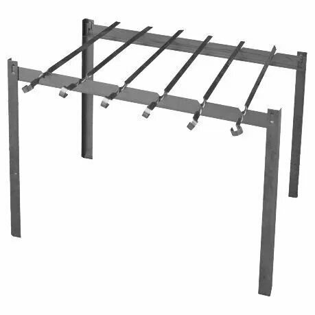 Подставка под шампуры кедр + 6 шампуров 390мм