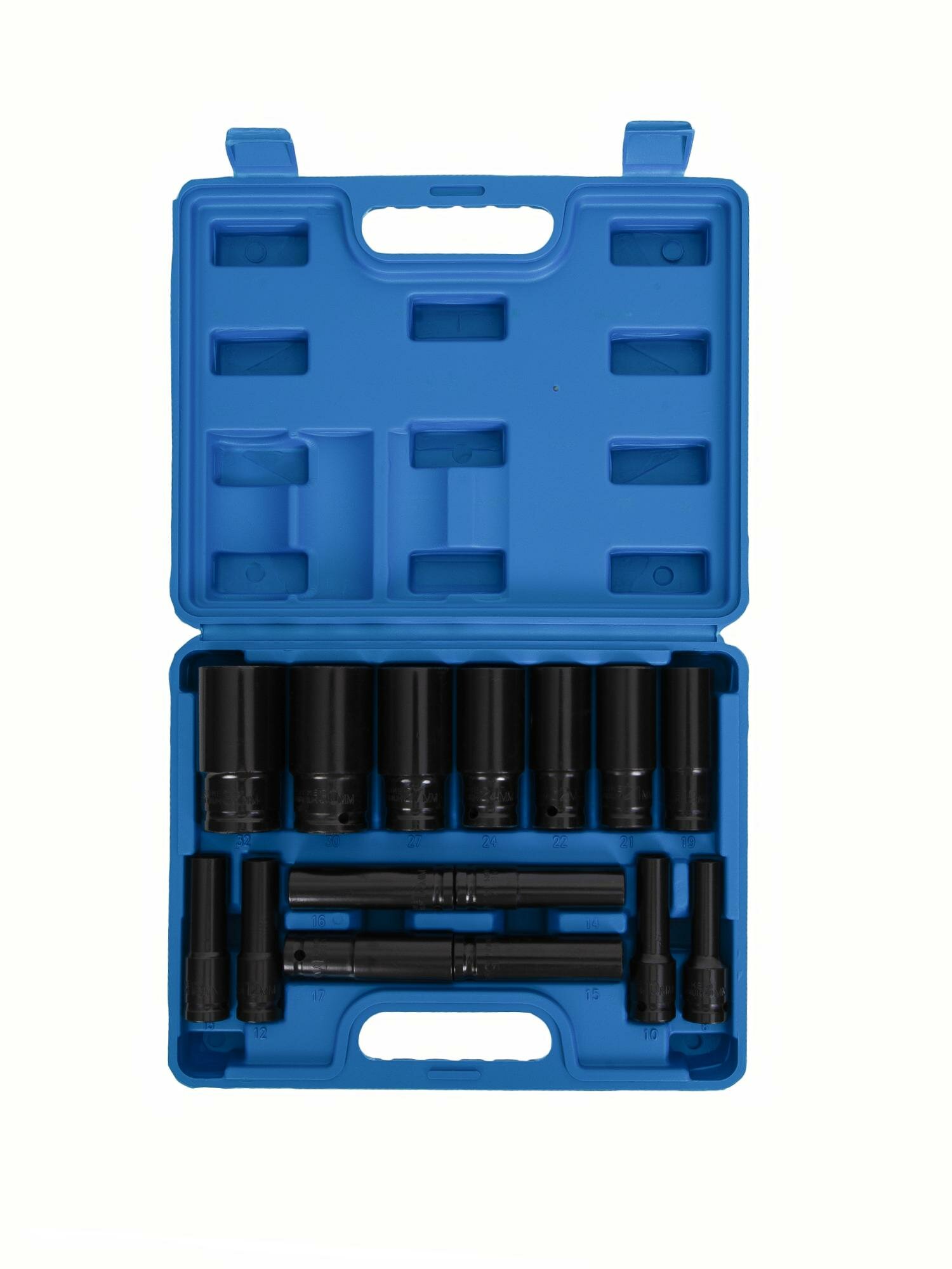 Набор головок ударных 15 шт (8 - 32 мм) 1/2" STARTECH ST88015, синий кейс