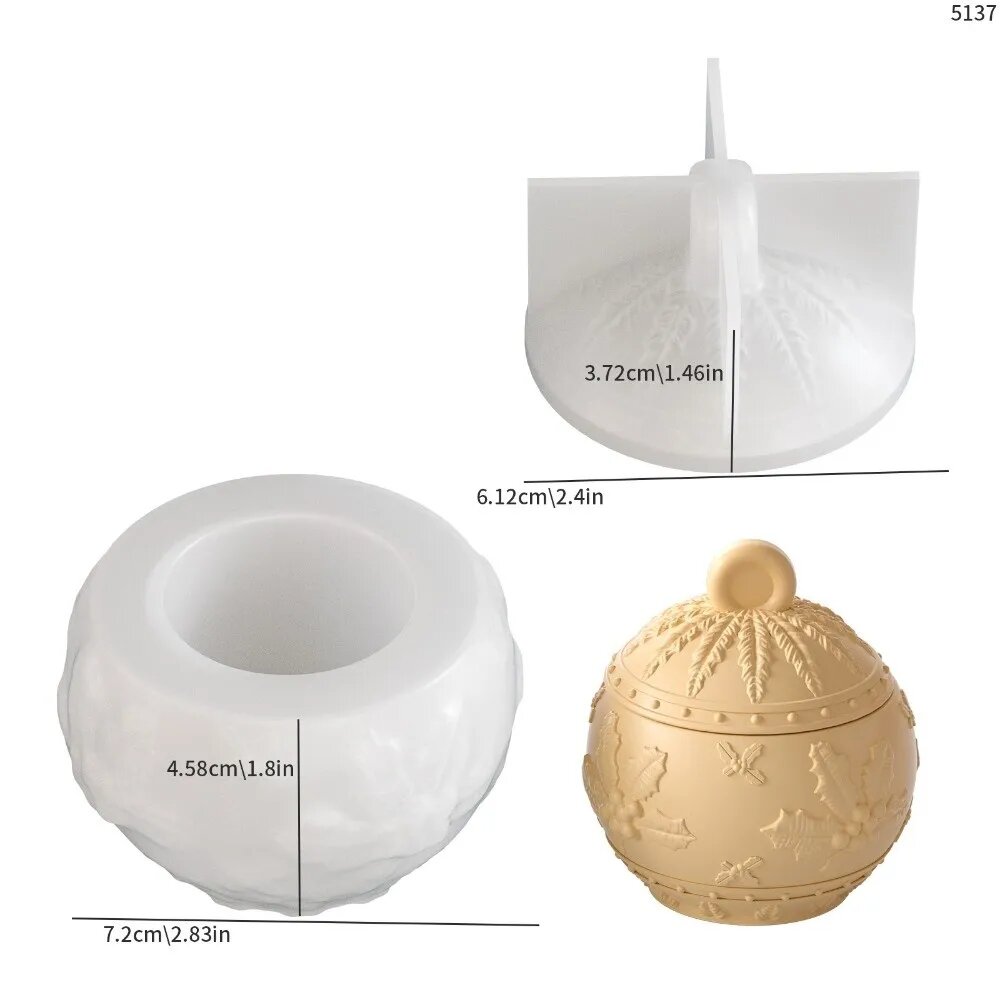 Силиконовая форма для свечей 3D ягодный дизайн Berry