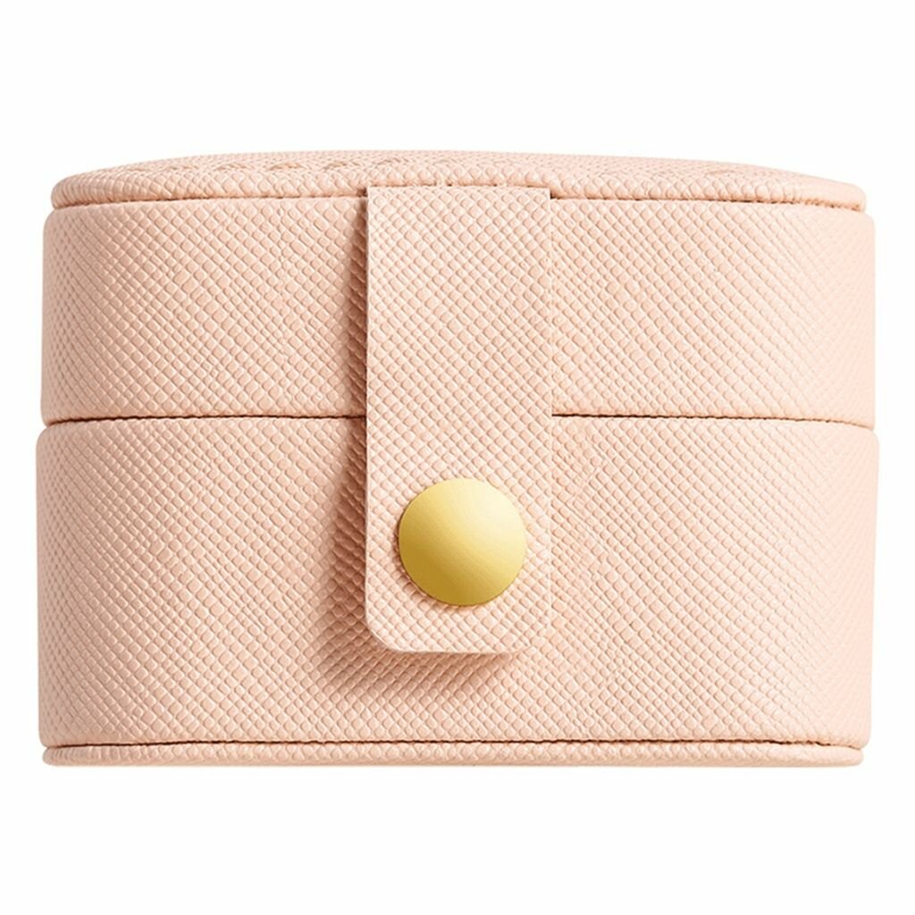 Шкатулка для колец с маленькими ювелирными украшениями Mini-Дорожная шкатулка для ювелирных изделий-Кейс для портативного хранения