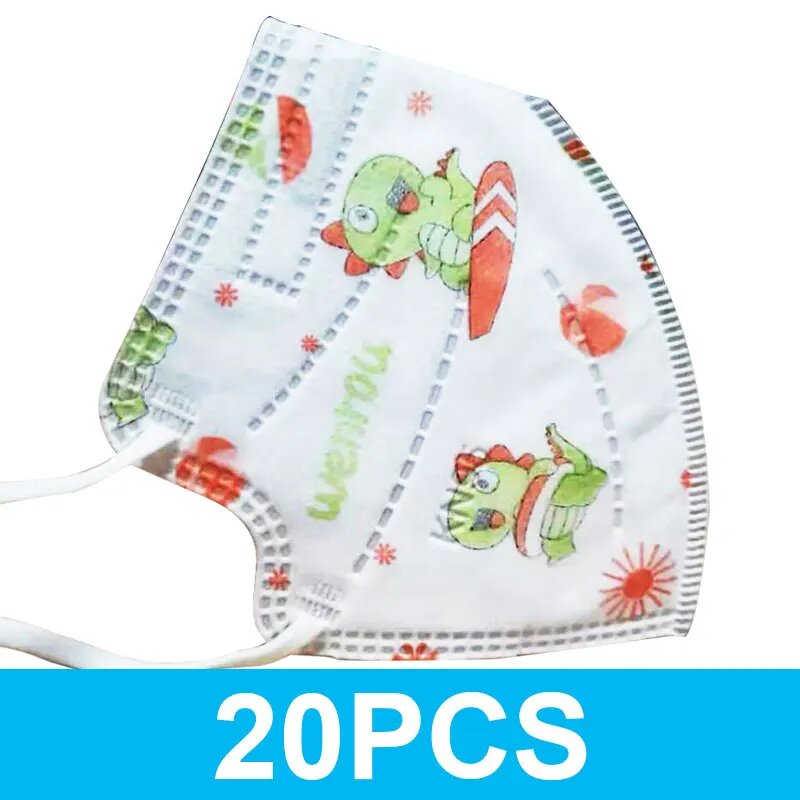 Детские маски KN95 20PCS Dinosaur