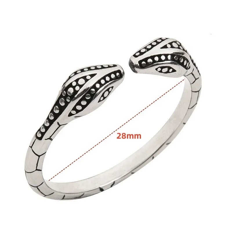 Мужское кольцо с замком спермы из нержавеющей стали, кольцо со змеиной головой, кольцо для пениса, ограничение мошонки, эрекция, задержка эякуляции, замок для пениса, секс-игрушка 28mm