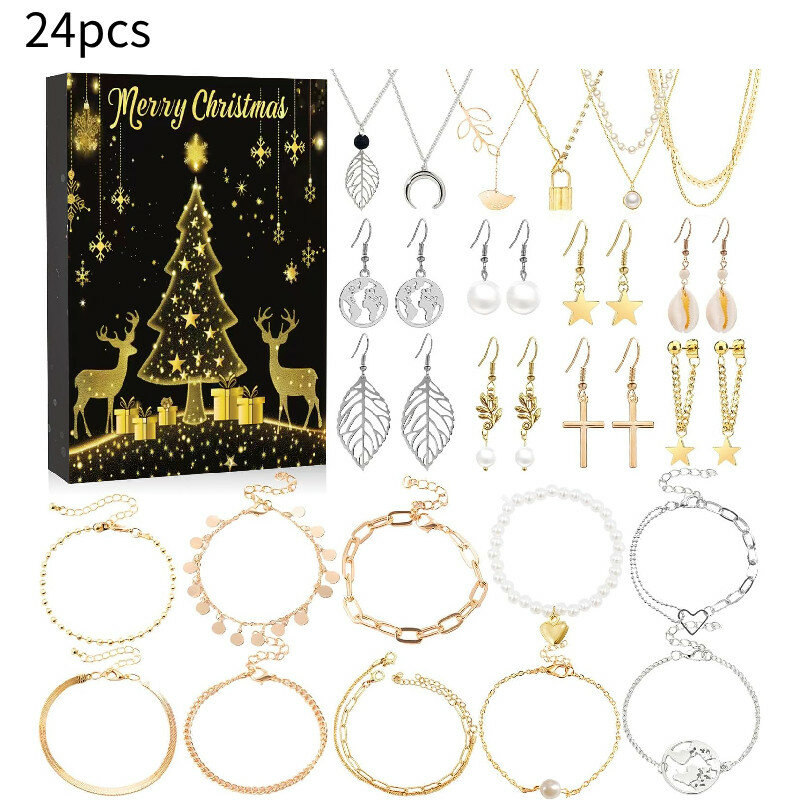 Серьги trendy winter christmas, style c, в декоративной подарочной коробке