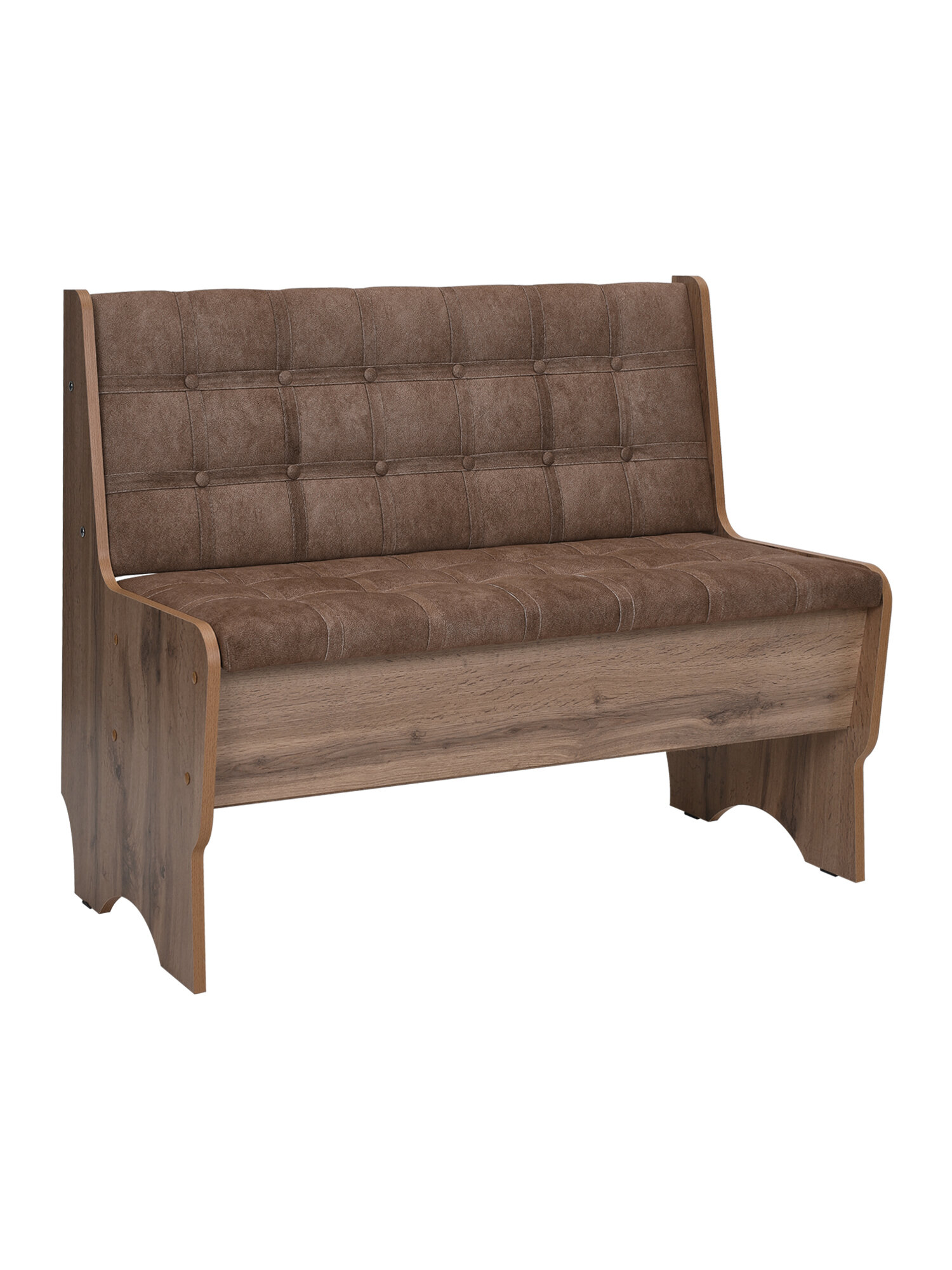 Лавка большая Алёнка-17 Вотан велюр Коричневый