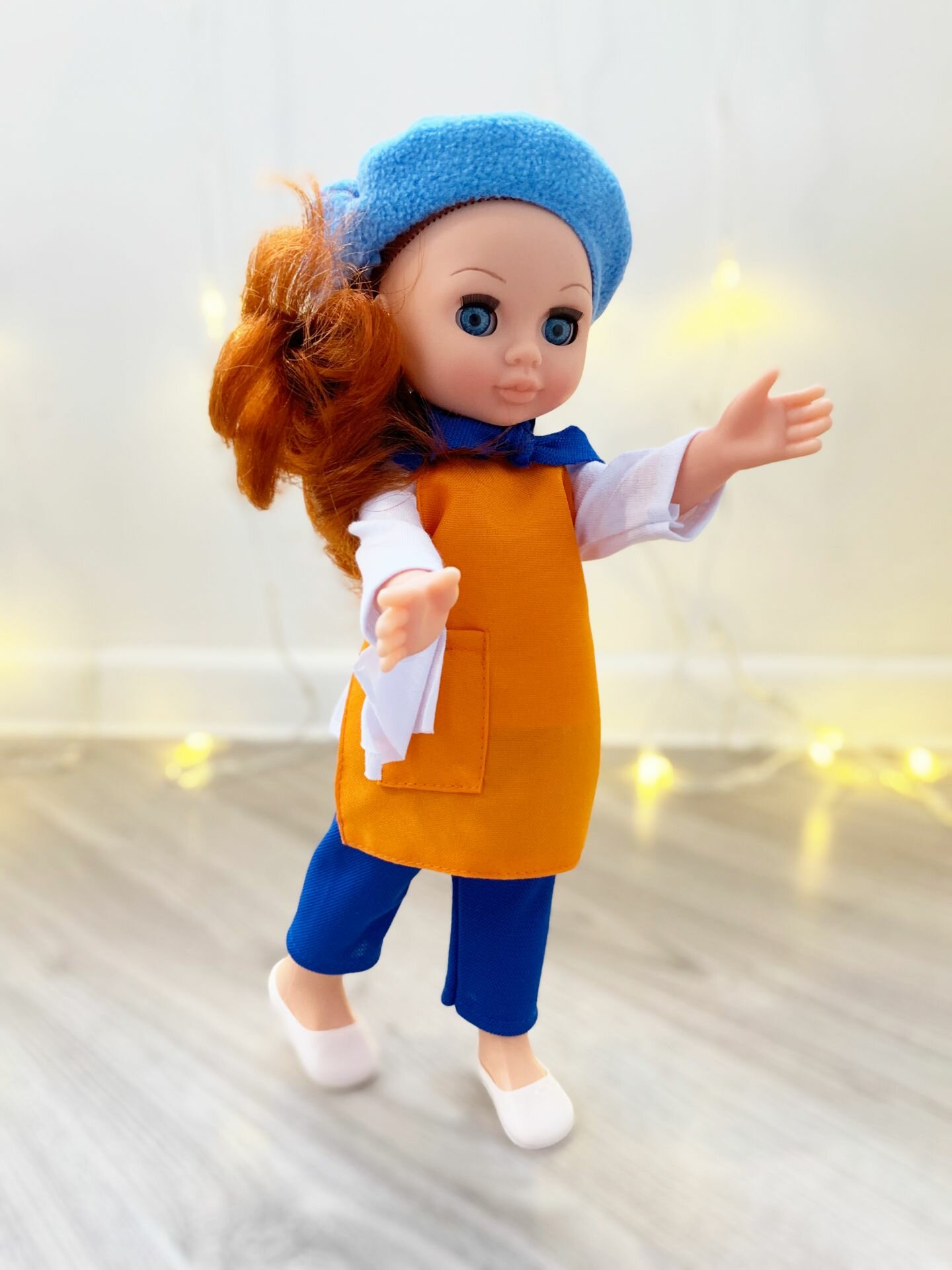 Кукла художница девочка - рост 30 см / Весна