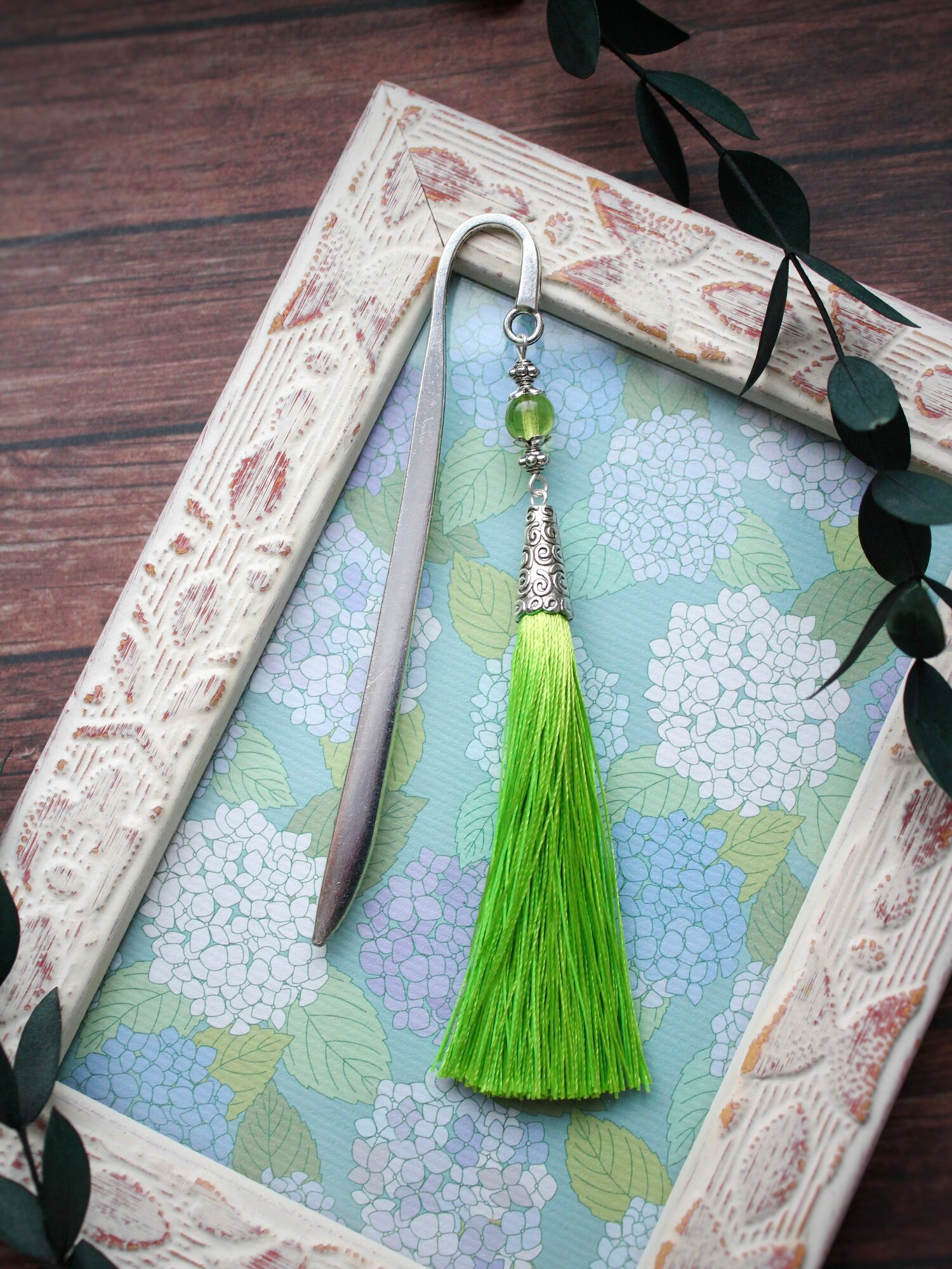 Закладка с кистью "Свежий лайм" для книги ежедневника дневника, готовый женский подарок