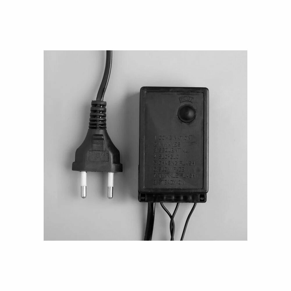 Гирлянда-нить Luazon DCR, IP44, шарики d 1.5 см, 10 м, Н. Т. LED-100-220V, 8 режимов, белый — фото 1