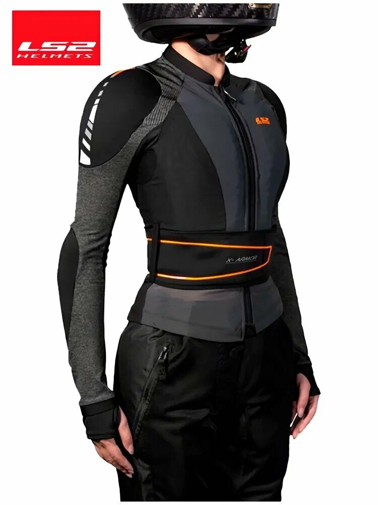 LS2 Моточерепаха, размер: XL/XXL, цвет: серый