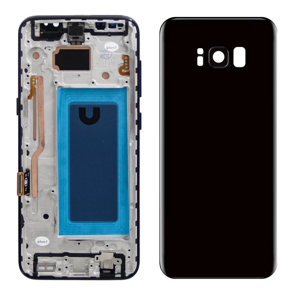 ЖК-экран для Samsung Galaxy S8, ЖК-дисплей, цифровой сенсорный экран с рамкой Black Frame I Cover