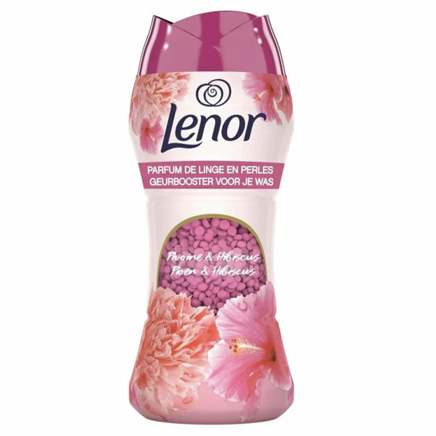 Кондиционер для белья в гранулах 195 г, LENOR "Pivoine & Hibiscus", пион и гибискус