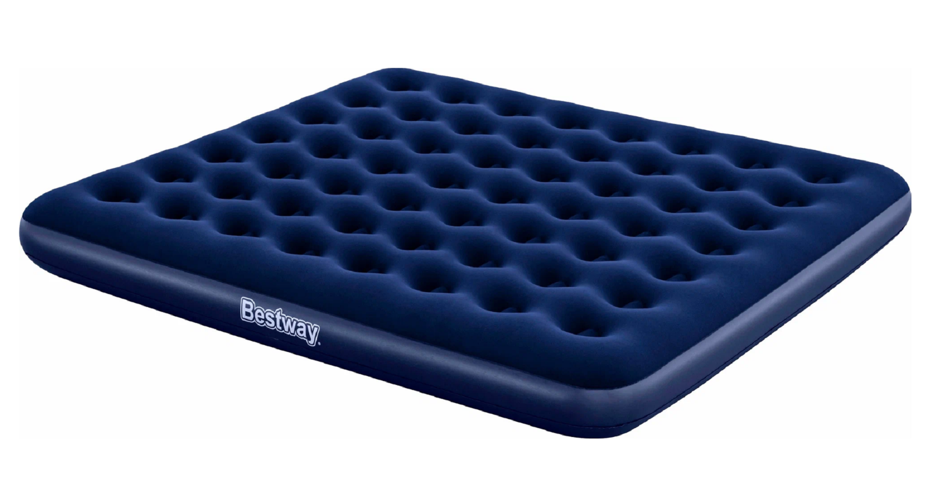 Матрас надувной двуспальный BestWay Flocked King, 183 х 203 х 22 см, без насоса