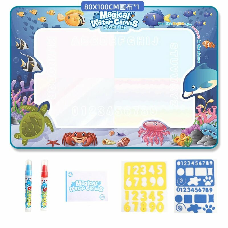 Волшебный водяной коврик для рисования Cloth Sea world-YJ23503