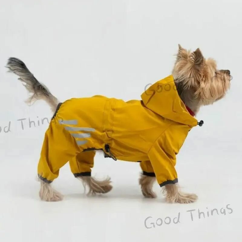 Дождевик-комбинезон для собак водонепроницаемый, для мелких и средних пород! Защита от грязи и непогоды