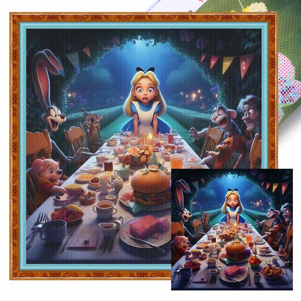 Набор для вышивания крестом Алиса, 2 нити, хлопок, полная выкладка