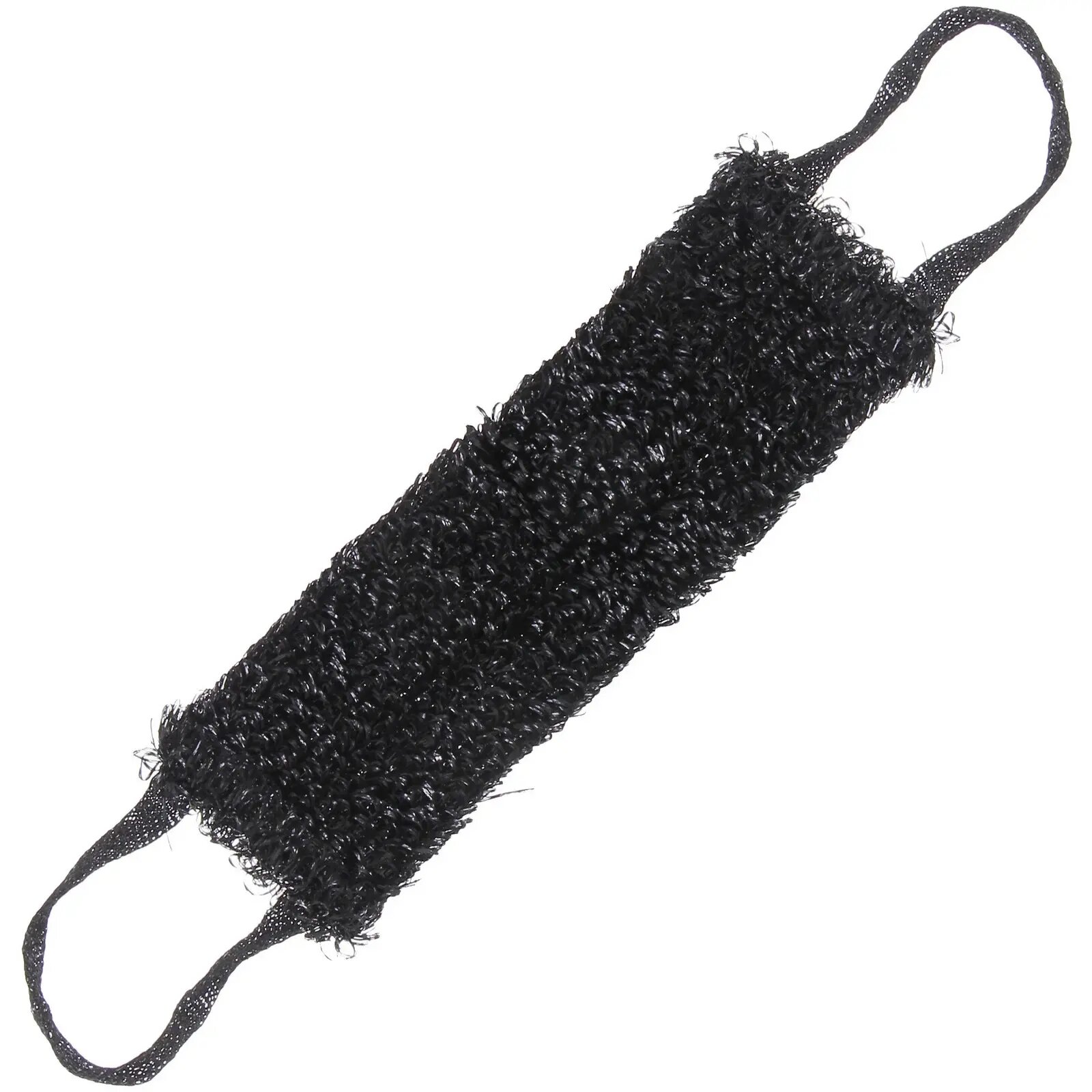 Мочалка для тела полипропиленовая «PREMIER», черная, 42x15см, мягкая, для комфортного очищения кожи