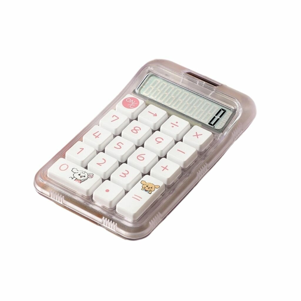 Высококачественный портативный калькулятор Capibala small sugar cube calculator в прозрачной оболочке-фиолетовый