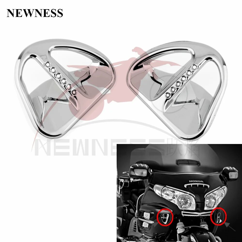 Хромированный обтекатель мотоцикла для Honda GL1800 Goldwing 1800 gold wing 1800, детали отделки gl1800 2001 2002 2006 2011, украшение, хром Front board