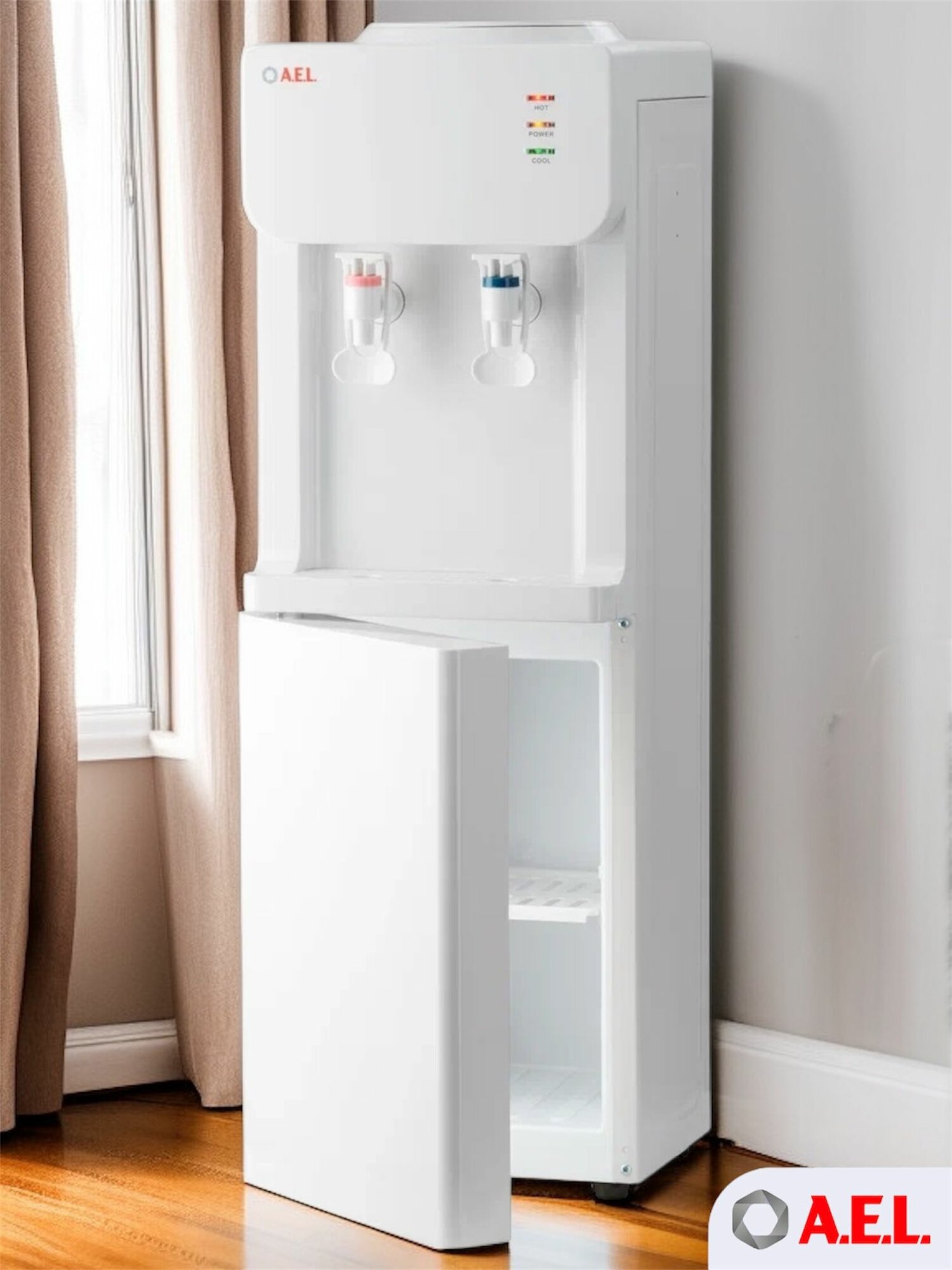 Кулер для воды напольный AEL LD 87c, white