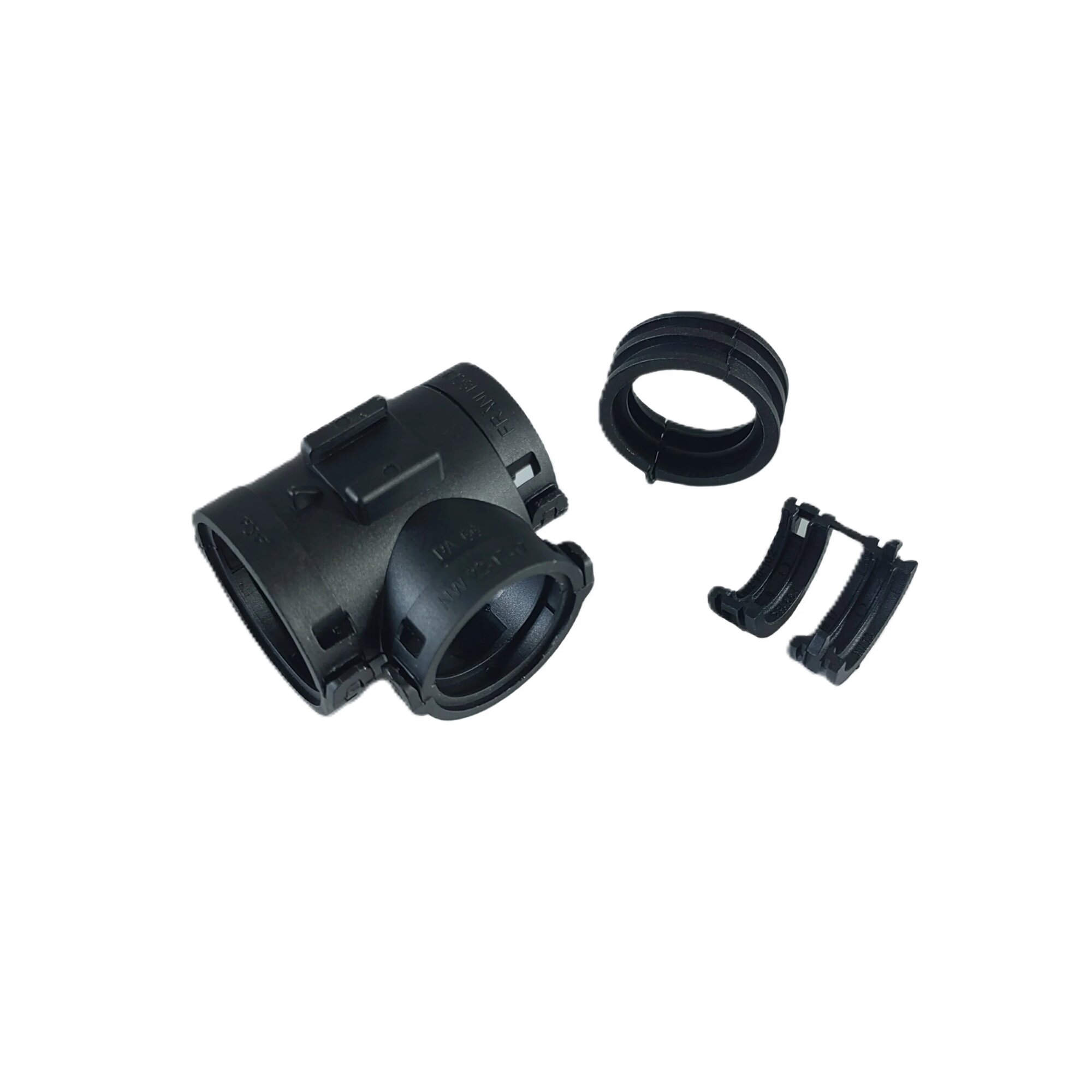 Открываемый Т-образный трехходовой пластиковый соединитель для гофрированной трубы AD7 AD10 AD13 AD15.8 D21.2 10-7-7