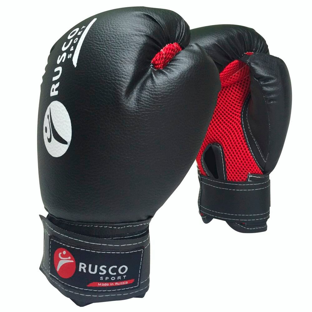 Перчатки боксерские Rusco Sport черные (6oz)