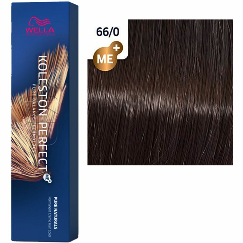 Wella Professionals Koleston Perfect Me+ Стойкая краска для волос 66/0 Темный блонд интенсивный натуральный, 60 мл