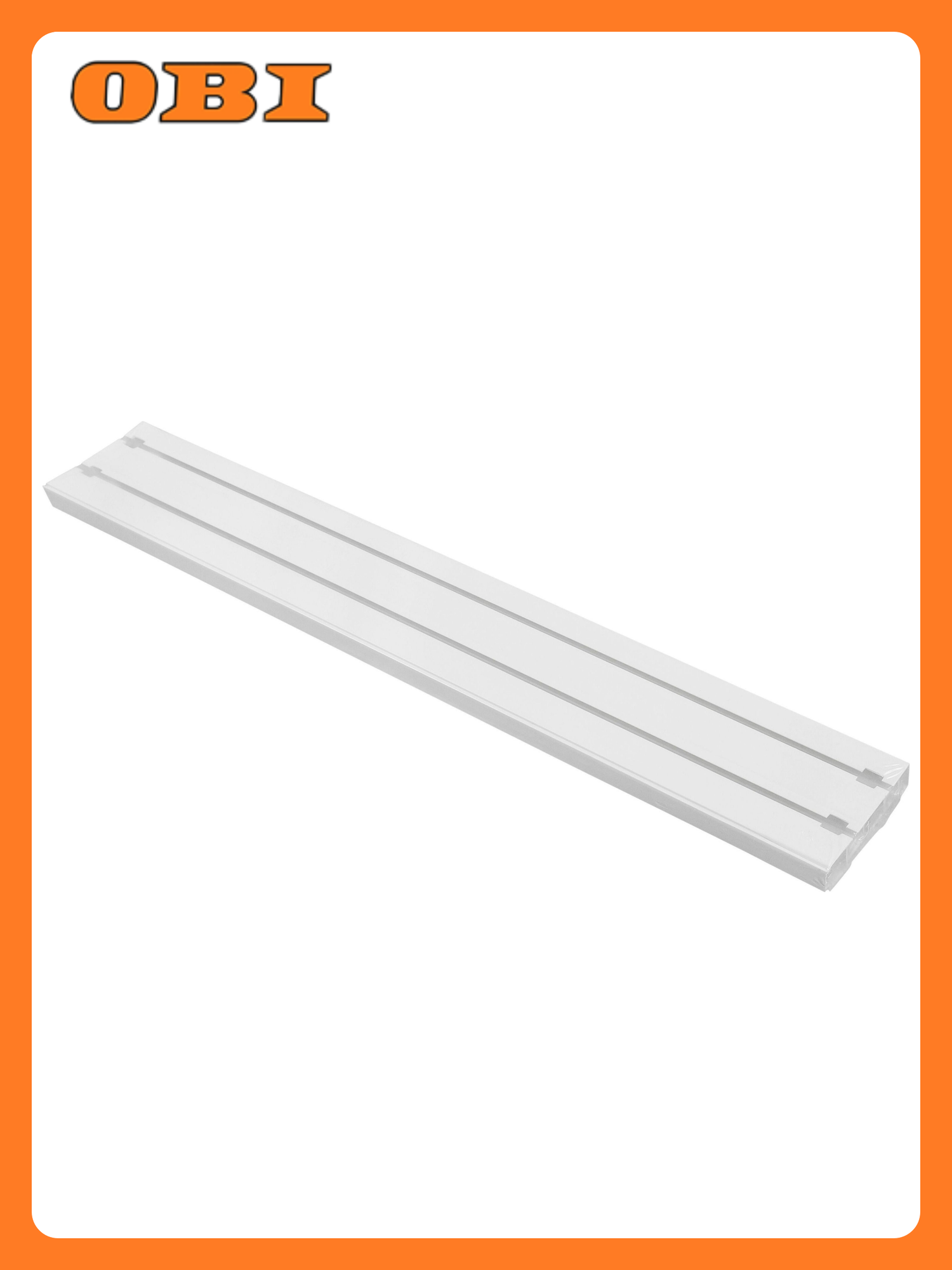 Карниз для штор LEGRAND Стандарт потолочный двухрядный белый 200 см