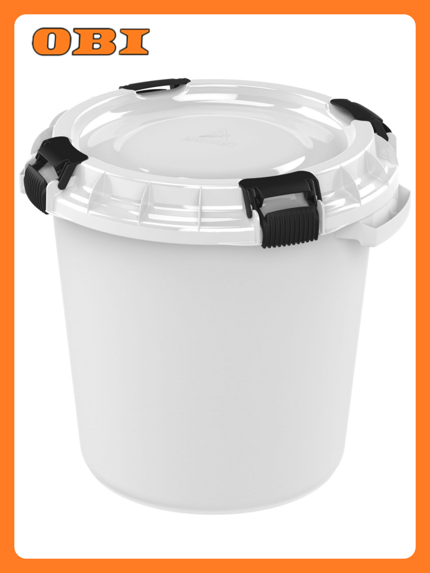 Бочка пищевая с герметичной крышкой 40л (480*480*430 мм). арт. АП 552