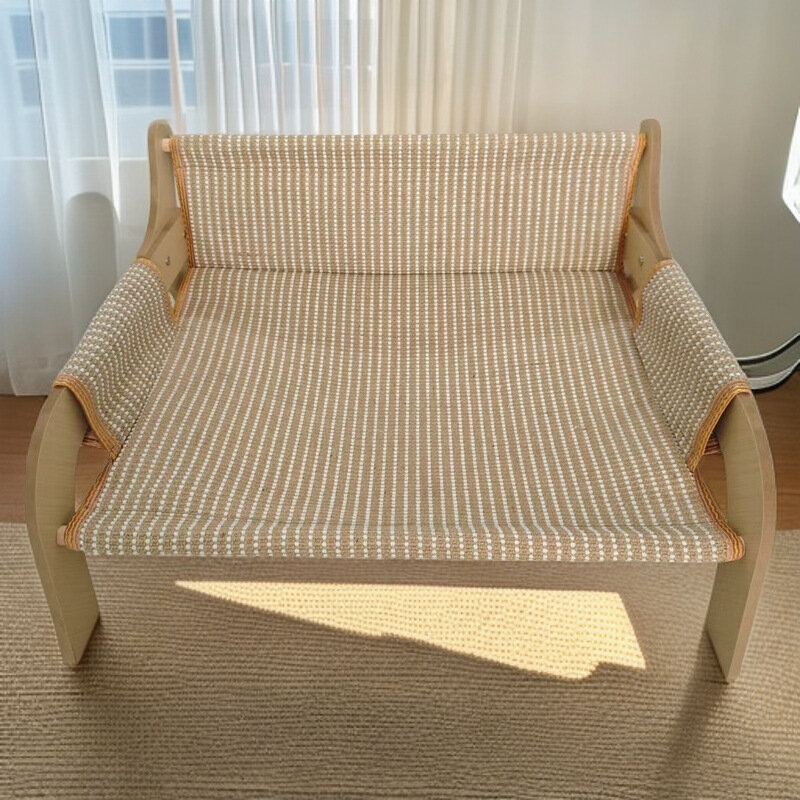 Новый кошачий диван Кошачье гнездо ротанг питомец диван кошачий собака универсал Диван для домашних животных в льняном