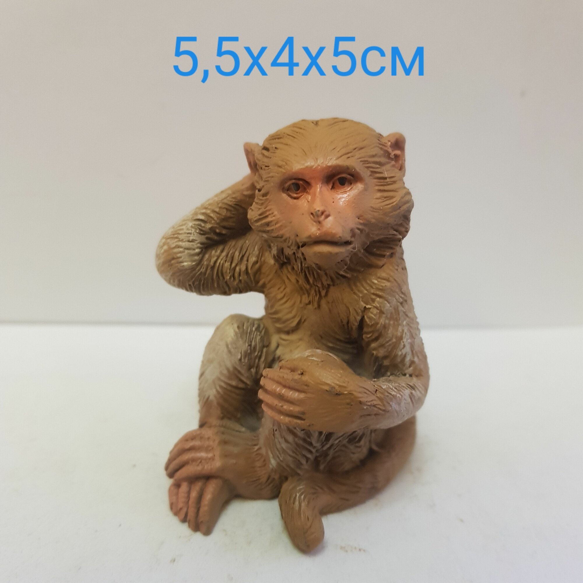 Фигурка декоративная "Обезьяна" 5,5х4х5см, полистоун, 5788В