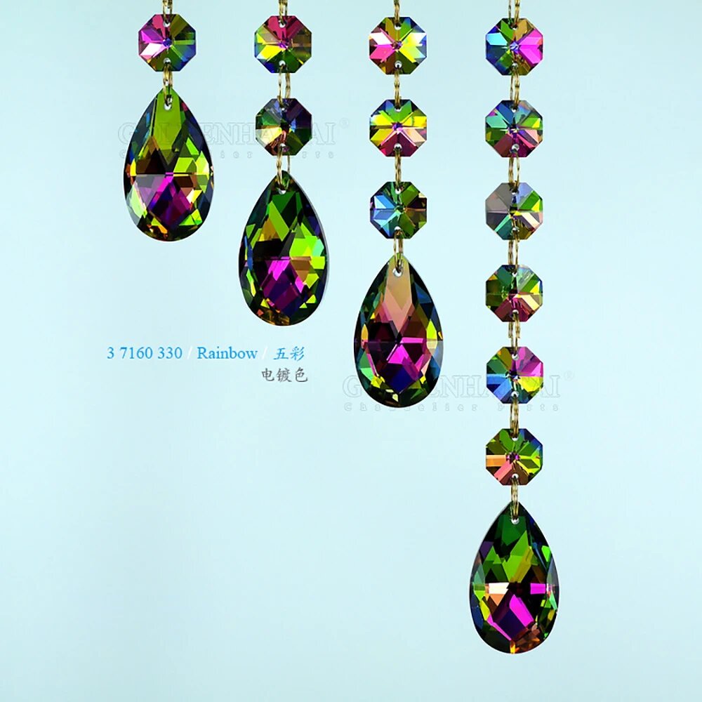 Хрустальные подвески для люстры 38 мм XL, Electroplating