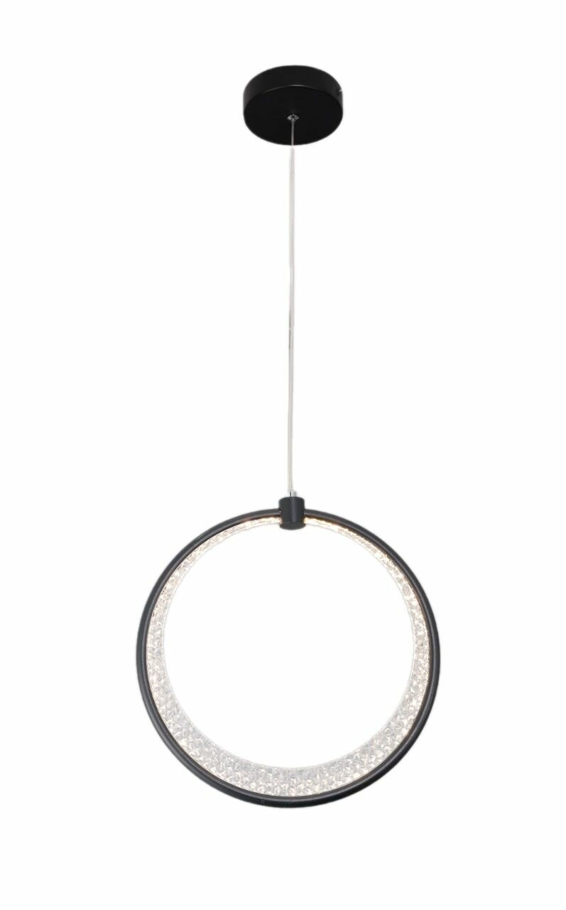 Светильник подвесной росток K38814/1HQ L 32W LED 3000K-4500K-6000K d340 h1000 цвет черный