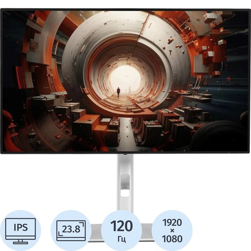 Монитор Dell 23.8 U2424HE IPS HDMI HAS Piv 250cd 120Hz DP FHD USB