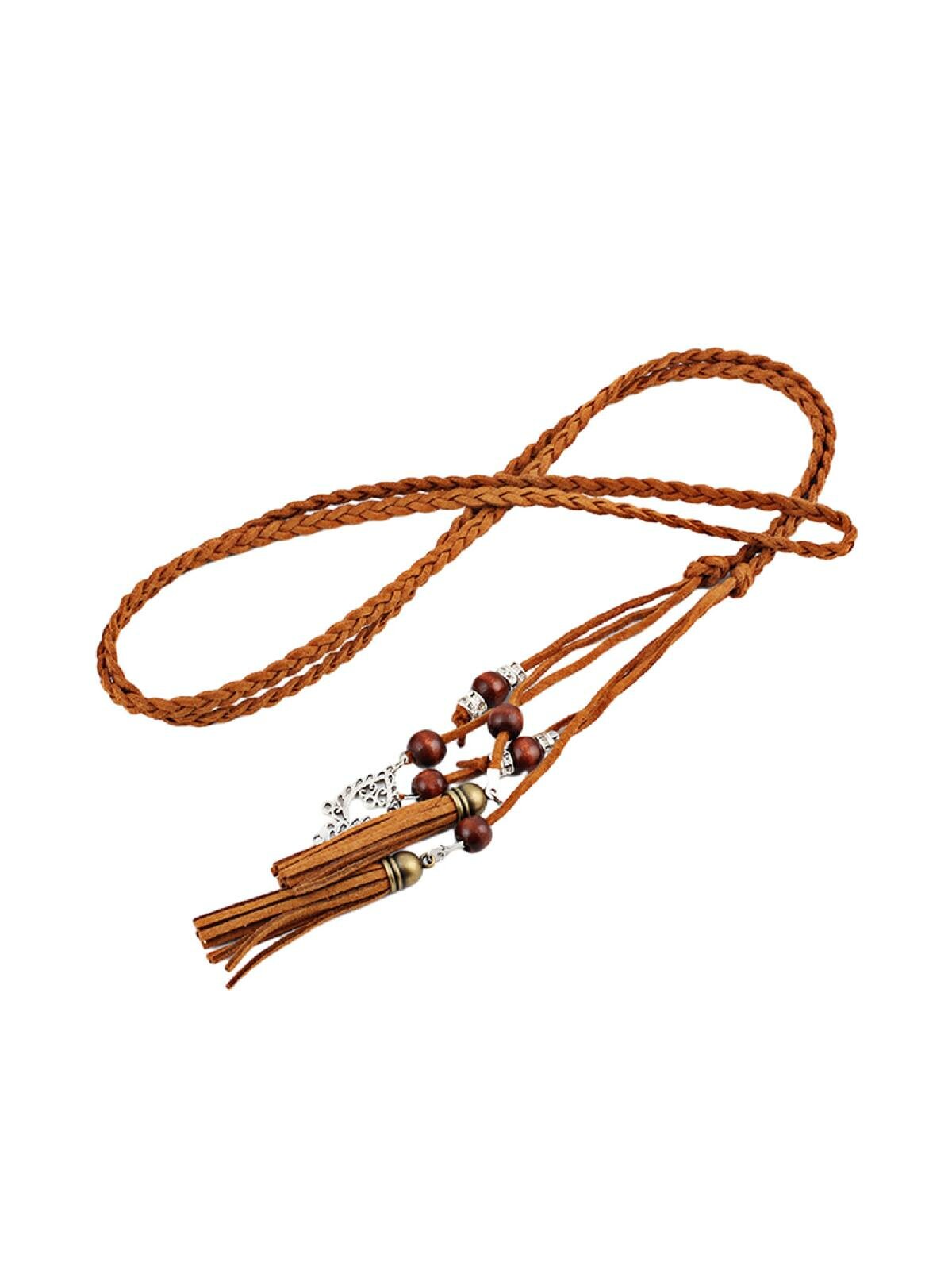 Бусинный пояс для платья