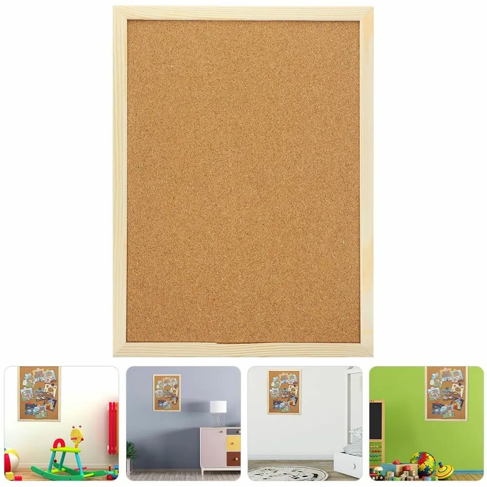 Креативная доска для заметок, Из пробкового материала, Для образовательных целей, 1 Набор
